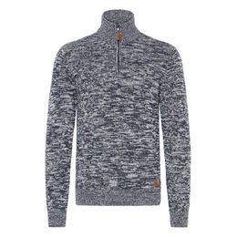 Blend Herren Troyer "Troyer BHDanni", blau, Gr. M, Obermaterial: 70% Baumwolle CO recyc.. 30% Polyester Pol. recyc.., Pullover