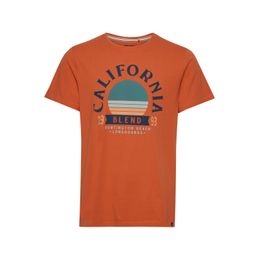 Blend Herren T-Shirt "T-Shirt BHOrtwin", orange, Gr. S, Obermaterial: 100% Baumwolle CO., Shirts
