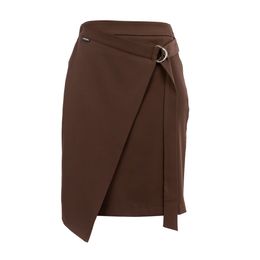 SURI FREY Damen Wickelrock "Wickelrock SFY Freyday", braun, Gr. S, Obermaterial: 97% Polyester PES. 3% Elasthan EL., R&ouml;cke