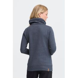 oxmo Damen Longpullover "Sweatshirt OXMille", blau, Gr. S, Obermaterial: 55% Polyester PES. 45% Baumwolle CO., Pullover