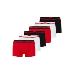 Hugo Herren Boxershorts "Boxershort TRUNK TRIPLET PLANET 6er Pack", Gr. S, bunt, Obermaterial: 95% Baumwolle CO. 5% Elasthan EL., Unterhosen