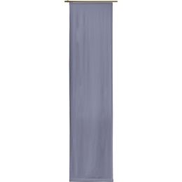 Schiebegardine WIRTH, B:57cm H:145cm, blau, Jacquard, Baumwolle, Polyester, Wohnzimmer, Gardinen, "Newbury", Ohne Befestigungszubeh&ouml;r, Breite: 57 cm