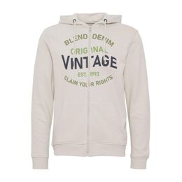 Blend Herren Kapuzensweatjacke "Kapuzensweatjacke BHSweatshirt", beige, Gr. L, Obermaterial: 60% Baumwolle CO. 40% Polyester PES., Sweatjacken