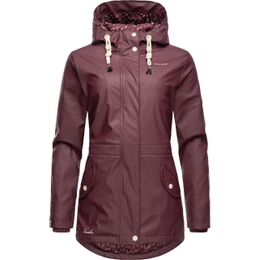 Navahoo Damen Regenjacke "Oceans Heart", rot, Gr. XS, Oberstoff: 70% Polyester, 30% Polyurethan; Futter: 100% Polyester; Wattierung: 100% Polyester;