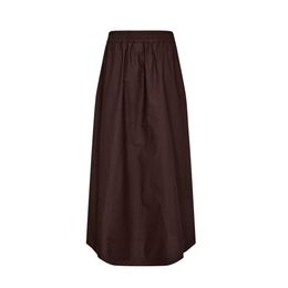 N&uuml;mph N&Uuml;MPH Damen Midirock "N&uuml;mph SKIRT NUJUNY"schwarz coffee, Gr. 34, Obermaterial: 100% Baumwolle, R&ouml;cke