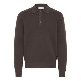 Casual Friday Herren Longsleeve "Strickpullover CFAbel", braun, Gr. S, Obermaterial: 39% Baumwolle CO. 34% Polyester PES. 27% Viskose CV., Shirts
