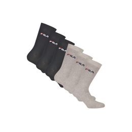 Fila Damen Kurzsocken "Socken 6er Pack", Gr. 43, blau, Obermaterial: 80% Baumwolle CO. 18% Polyester PES. 2% Elasthan EL., Socken