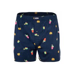 Happy Shorts Herren Webboxer "Web-Boxershorts 1er Pack", Gr. L, bunt, Obermaterial: 100% Baumwolle CO., Unterhosen