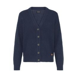 oxmo Damen Strickjacke "Strickjacke OXEdna", blau, Gr. XXL, Obermaterial: 100% Polyacryl PAN., Strickjacken