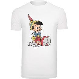 F4NT4STIC T-Shirt 'Disney Pinocchio Classic Pinocchio' Herren Gr&ouml;&szlig;e S gelb / rot / schwarz / wei&szlig;