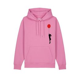 Watapparel Sweatshirt ' M&auml;dchen mit Luftballon ' male Pink size XS