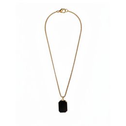 Eternal Necklace 'Onyx' male Gold size 60 cm