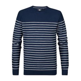 PETROL INDUSTRIES Pullover 'Palm' Herren Gr&ouml;&szlig;e M navy / wei&szlig;