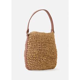 bonprix Strohbeuteltasche, beige, Stroh/Strohoptik