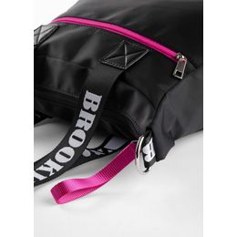 bonprix Sporttasche mit Kontrastdetails, schwarz