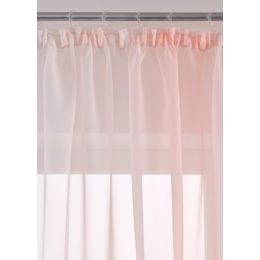 bonprix Gardinen aus leichtem Voile auch in extralang (2er Pack), rosa, Gr.295x144 cm, Transparente Gardinen mit modernem Farbverlauf