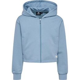 Hummel Sweatjacke M&auml;dchen Gr&ouml;&szlig;e 152 hellblau / wei&szlig;