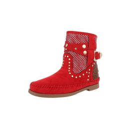 Ital-Design Stiefelette Damen Gr&ouml;&szlig;e 36 rot Winterschuhe