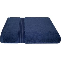 Badetuch Dyckhoff "Siena", blau (tintenblau), B:100cm L:150cm, Walkfrottee, Obermaterial: 100% Baumwolle, Handt&uuml;cher, Badetuch, in tollen Unifarben