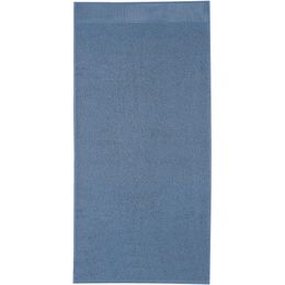 Duschtuch Kleine Wolke "Bao, Gr&ouml;&szlig;e 70/140 cm", blau (mare), B:70cm L:140cm, Frottier, Frottier, Handt&uuml;cher, Uni Farben, Bord&uuml;re an der Oberseite