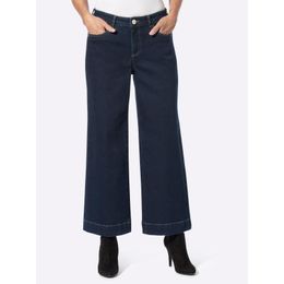 WITT Damen Culotte mit Schmuckknopf vorne, dark blue, Gr&ouml;&szlig;e 38