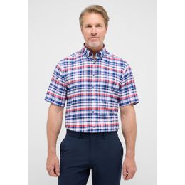 Kurzarmhemd Eterna "MODERN FIT", Herren, Gr. L, US-Gr&ouml;&szlig;en, rot, 48% Baumwolle, 52% Lyocell, tailliert, Hemden, EASY IRON (b&uuml;gelleicht)