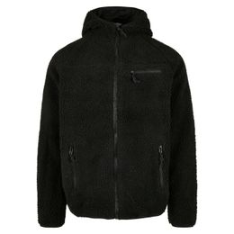 Anorak Brandit "Brandit Herren Teddyfleece Worker Jacket", Herren, Gr. M, schwarz, 100% Polyester, unifarben, normal, ohne Ausschnitt, Jacken