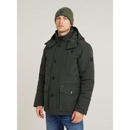 G-Star Raw Parka G-STAR "Vodan Padded Hooded Jacke", Herren, Gr. L, asfalt, Obermaterial: 54% Elastomultiester, 46% Polyester, Jacken Parka