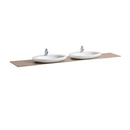 Laufen IL BAGNO ALESSI One Waschtischplatte mit zwei Ausschnitten, H4246240976301,