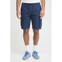 Cargoshorts Blend "BHKvalle", Herren, Gr. S, US-Gr&ouml;&szlig;en, blau (marineblaus), 99% Baumwolle, 1% Elasthan, unifarben, Basic, normal knielang, Hosen, L&auml;ssige Cargo-Shorts mit Taschen