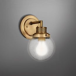 Elstead Lighting Poppy Wandleuchte 1-flammig, QN-POPPY1-PC-BATH,