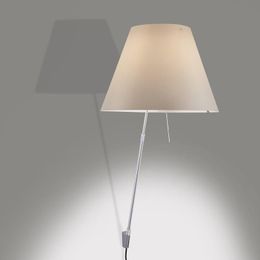 Luceplan Costanza Wandleuchte, E27 mit Touchimmer und Teleskopstange, 1D13NA000020+9D1301511734,