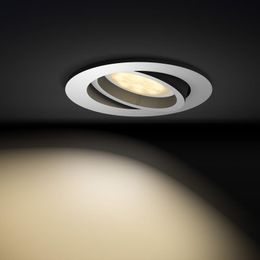 PHILIPS Hue White Ambiance Milliskin Einbaustrahler Erweiterung, GU10, rund, 8720169319875,