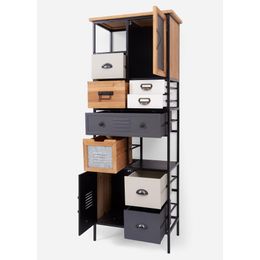 bonprix Schrank, grau, Gr.160x60 cm, Schrank