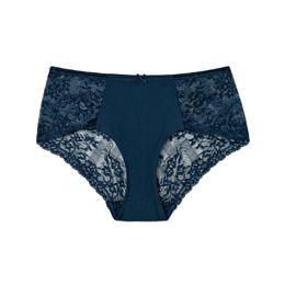 Tchibo - Spitzen-Panty - Damen - Gr. L - dunkelblau/gebl&uuml;mt