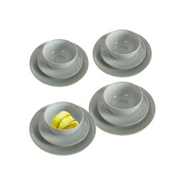 bonprix Geschirr-Set (12-tlg. Set), grau