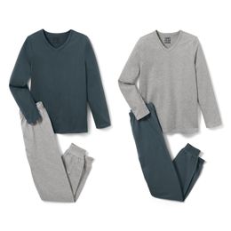 Tchibo - 2 Kinder-Pyjamas - Gr. 122/128 - blau