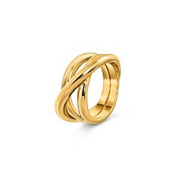Tchibo - Ring Loops - Damen - Gr. 19 - gold