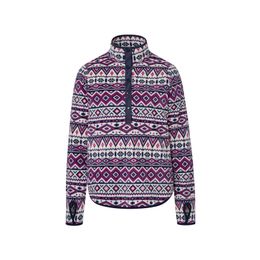 Tchibo - Fleecepullover - Damen - Gr. L - dunkelblau/print