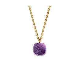 Tchibo - 585 Gold Kette Amethyst - lila