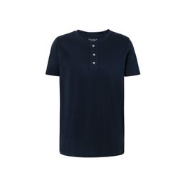 Tchibo - Kurzarm-Henley - Herren - Gr. L - dunkelblau