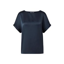 Tchibo - Blusenshirt im Materialmix - Damen - Gr. L - dunkelblau