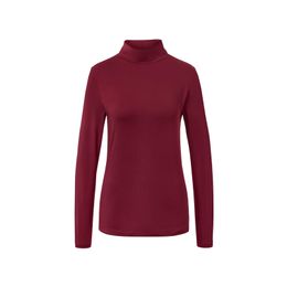 Tchibo - Shirt mit Stehkragen - Damen - Gr. XL - bordeaux
