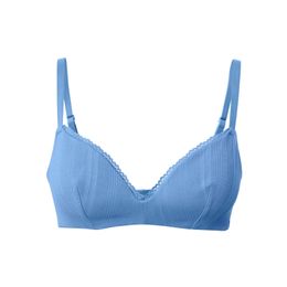 Tchibo - Softschalen-BH aus Rippe - Damen - Gr. 80A - hellblau