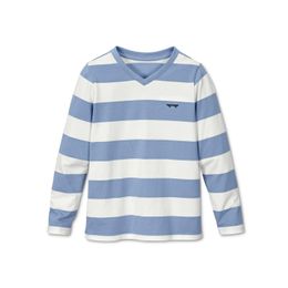 Tchibo - Langarmshirt - Baby - Gr. 86/92 - blau/gestreift