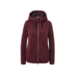 Tchibo - Teddy-Strickfleecejacke - Damen - Gr. S - bordeaux