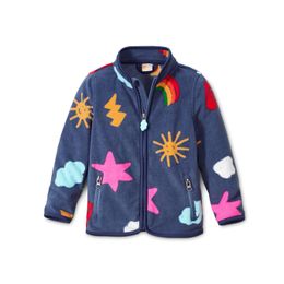 Tchibo - Fleecejacke - Baby - Gr. 86/92 - blau/print