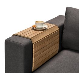 Tchibo - Flexibles Teak-Sofatablett - anthrazit
