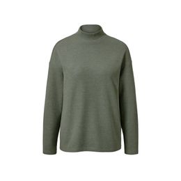 Tchibo - Langarmshirt mit Stehkragen - Damen - Gr. M - gr&uuml;n