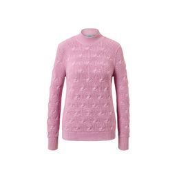 Tchibo - Pullover mit Zopfmuster - Damen - Gr. S - lila